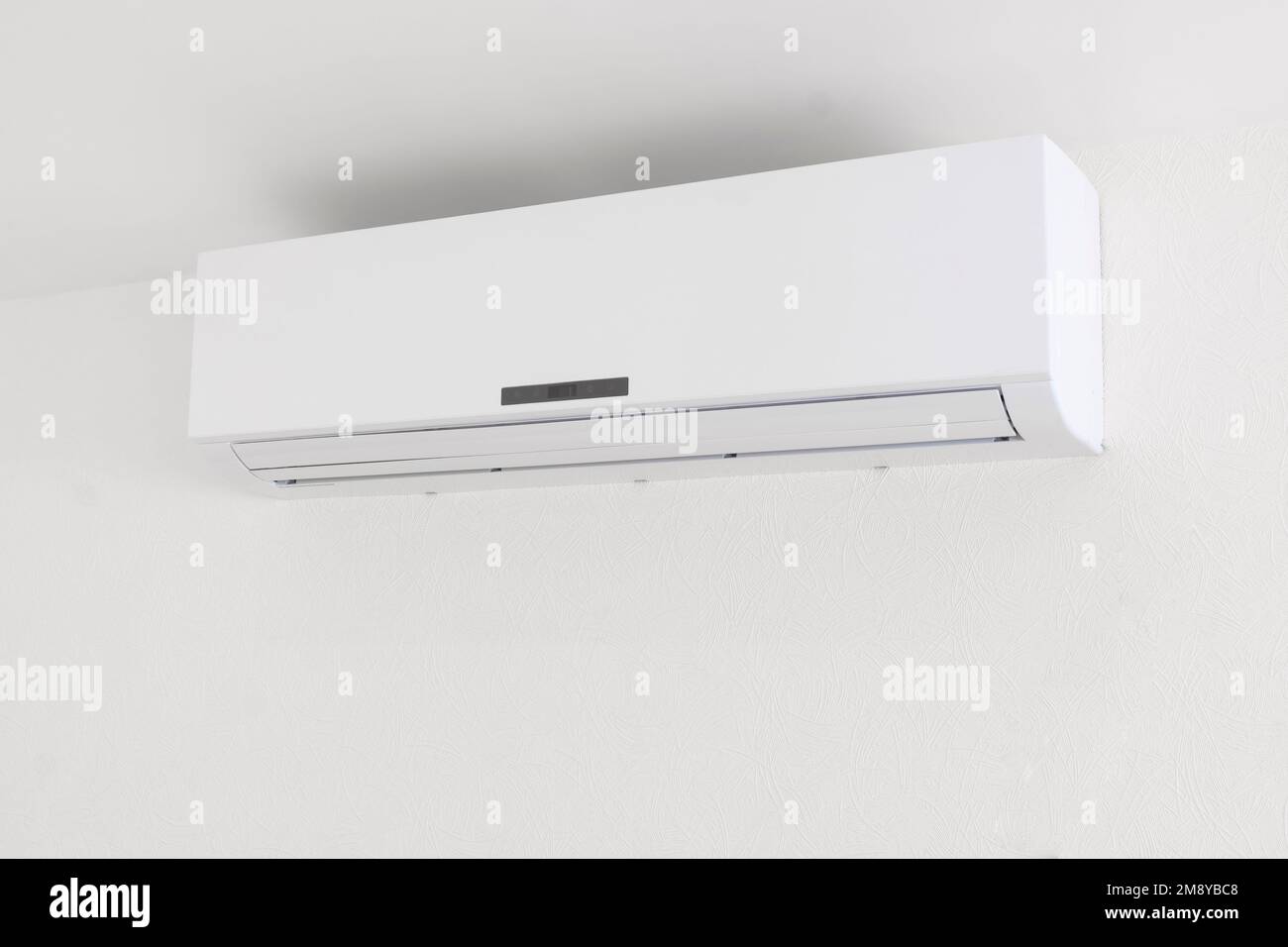 Air condition indoor unit compressor in room interior. Split air ...