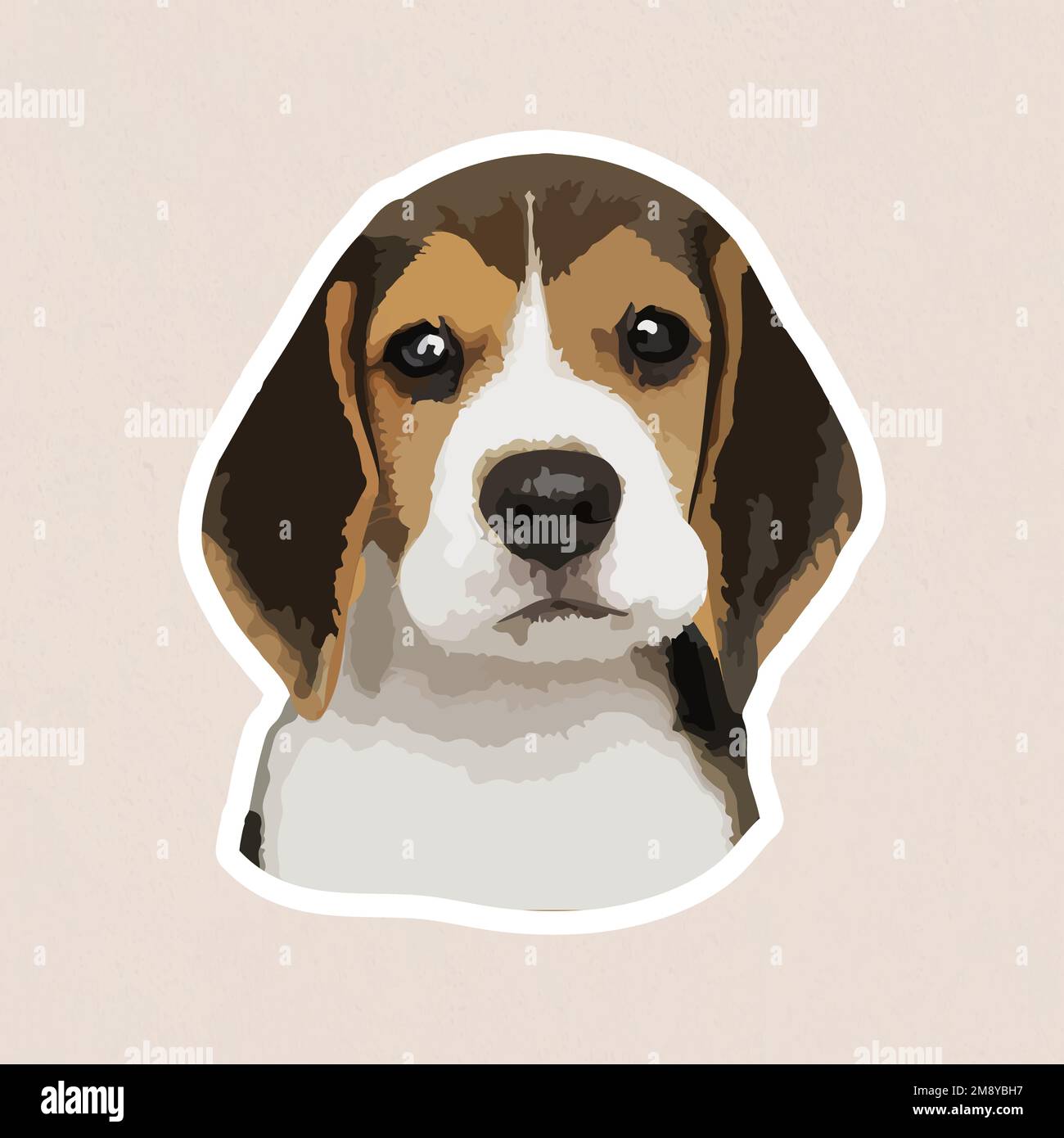 Beagle outline cut hi-res stock photography and images - Alamy