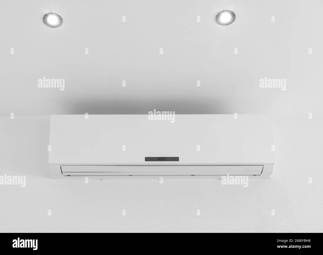 Air condition indoor unit compressor in room interior. Split air ...