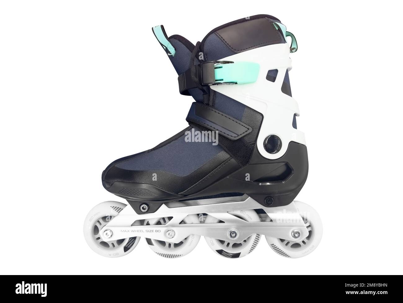 Roller skates isolated on white background.Modern inline roller skates ...