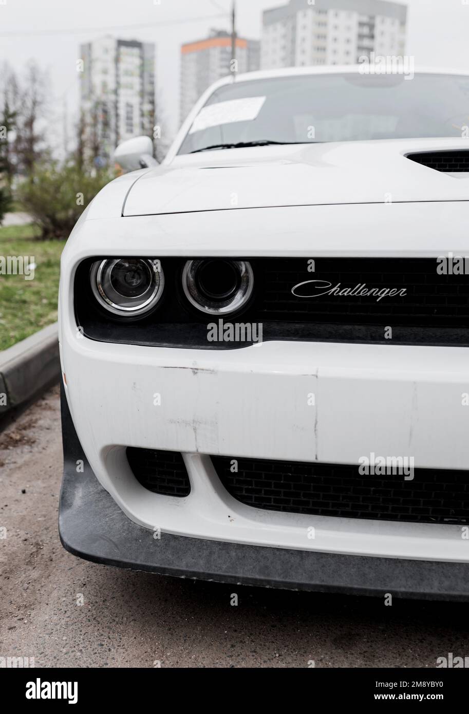 Dodge Challenger White Wallpaper