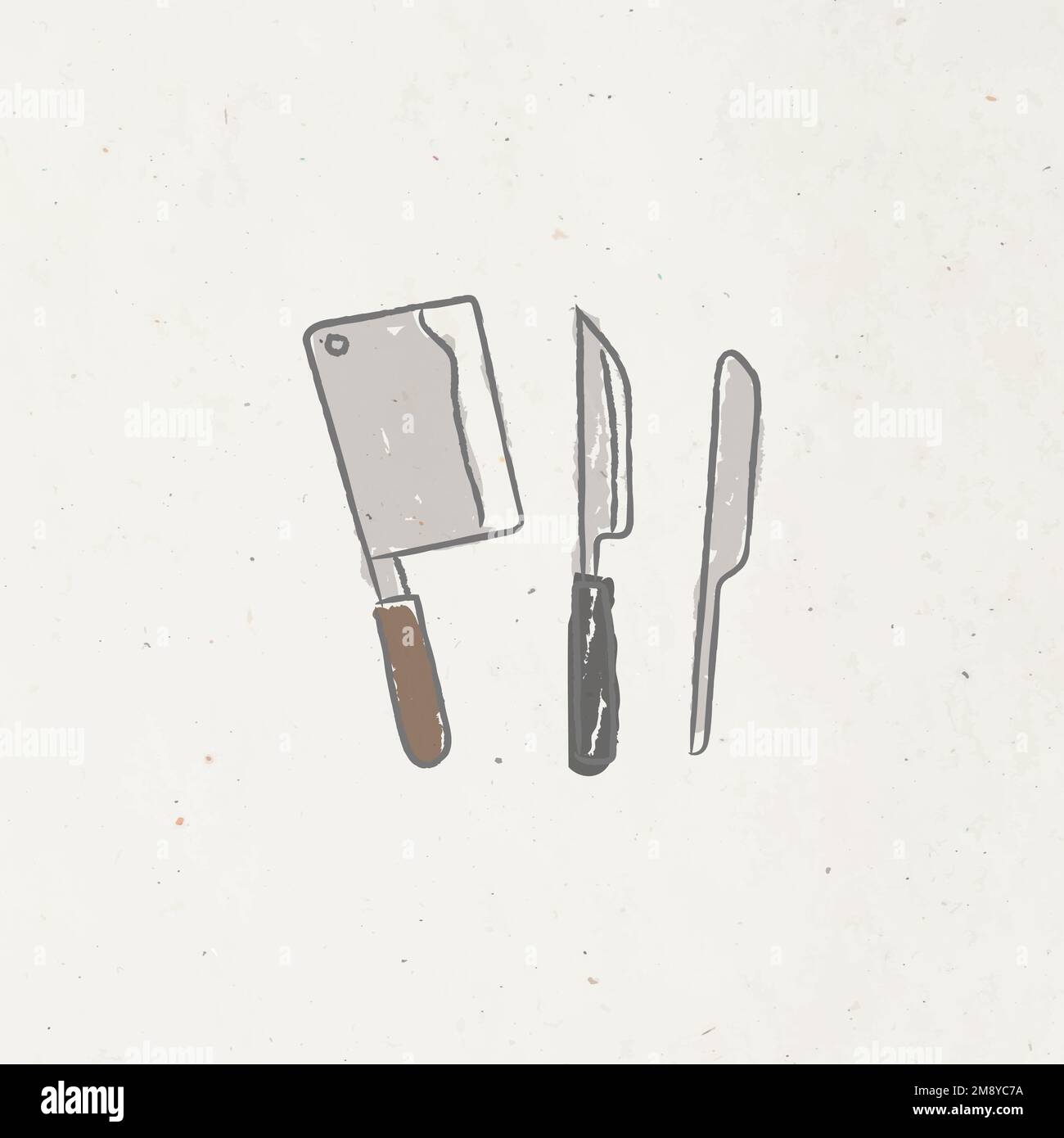 Set of knives design resource vector Stock Vector Image & Art - Alamy