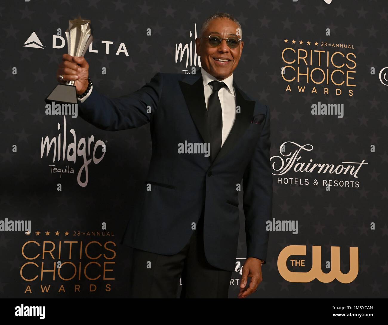 Los Angeles, USA. 15th Jan, 2023. Giancarlo Esposito in the pressroom ...