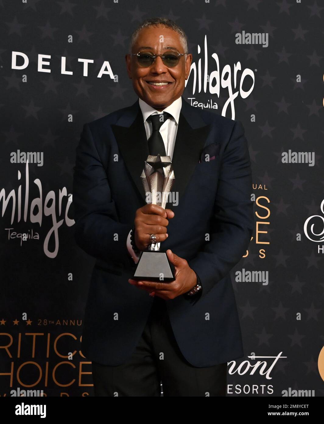 Los Angeles, USA. 15th Jan, 2023. Giancarlo Esposito in the pressroom ...