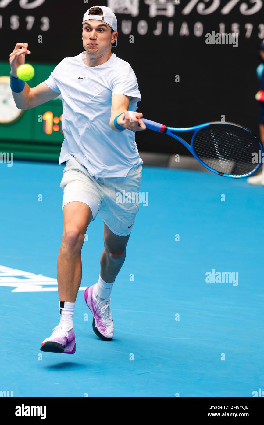Melbourne, Australia, 16th Jan, 2023. Tennis player Jack Draper from ...