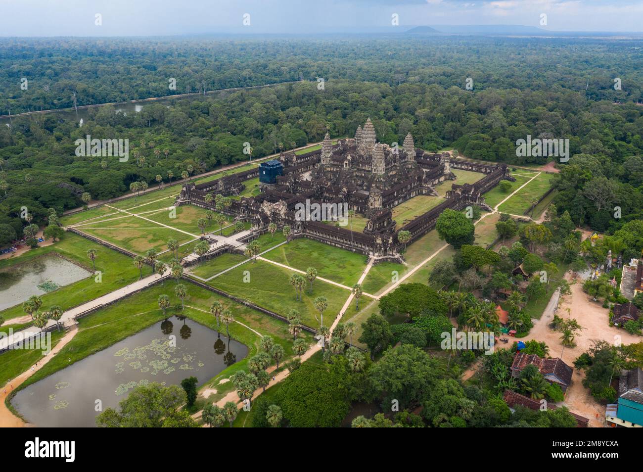 Birds eye view of angkor hi-res stock photography and images - Alamy
