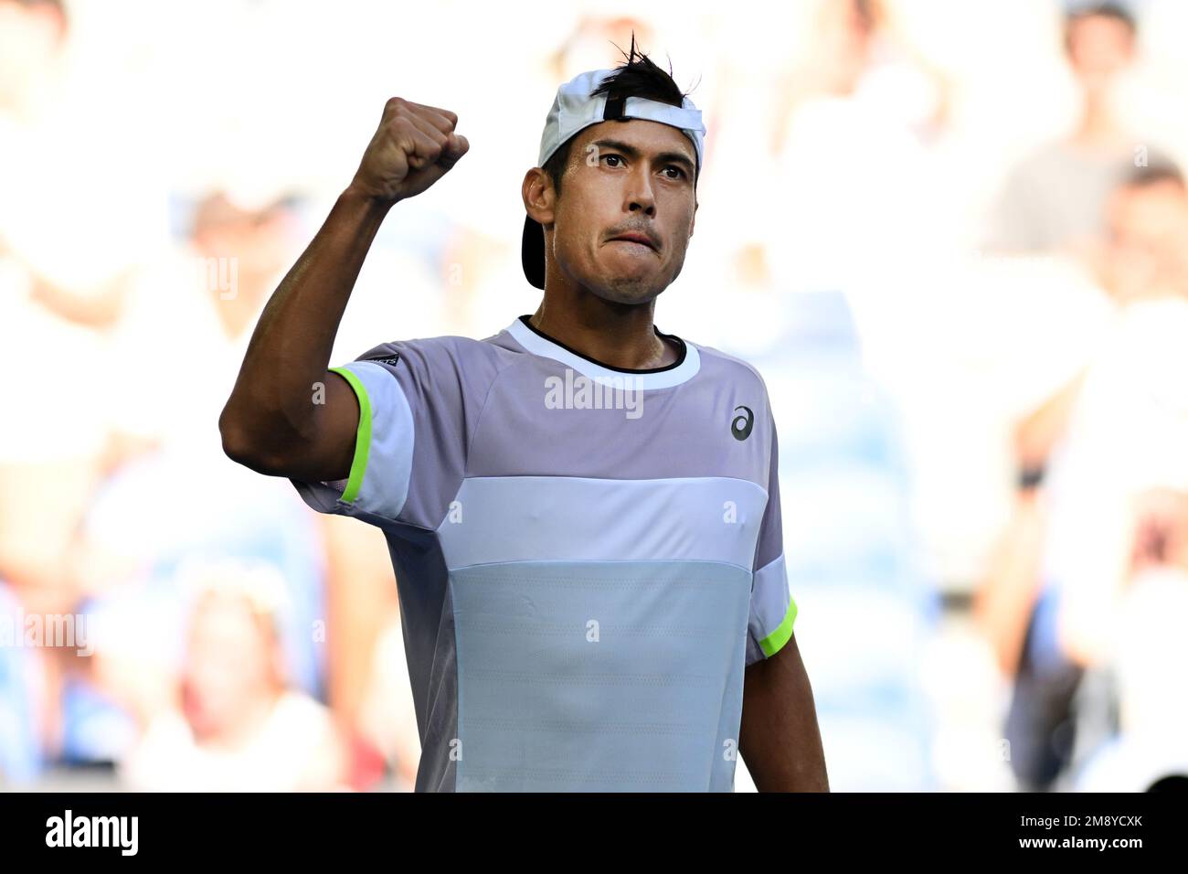 Jason Kubler of Australia celebrates after winning his Men’s Singles ...