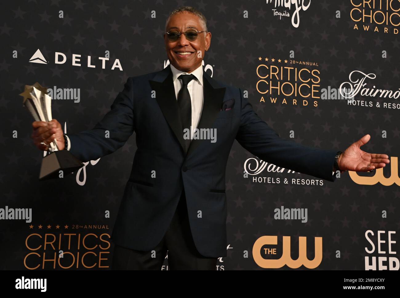 Los Angeles, USA. 15th Jan, 2023. Giancarlo Esposito in the pressroom ...