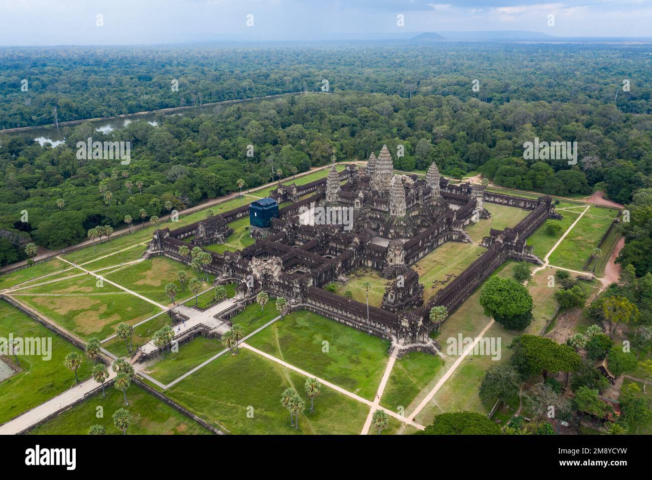 Overlooking the Angkor Wat Stock Photo - Alamy
