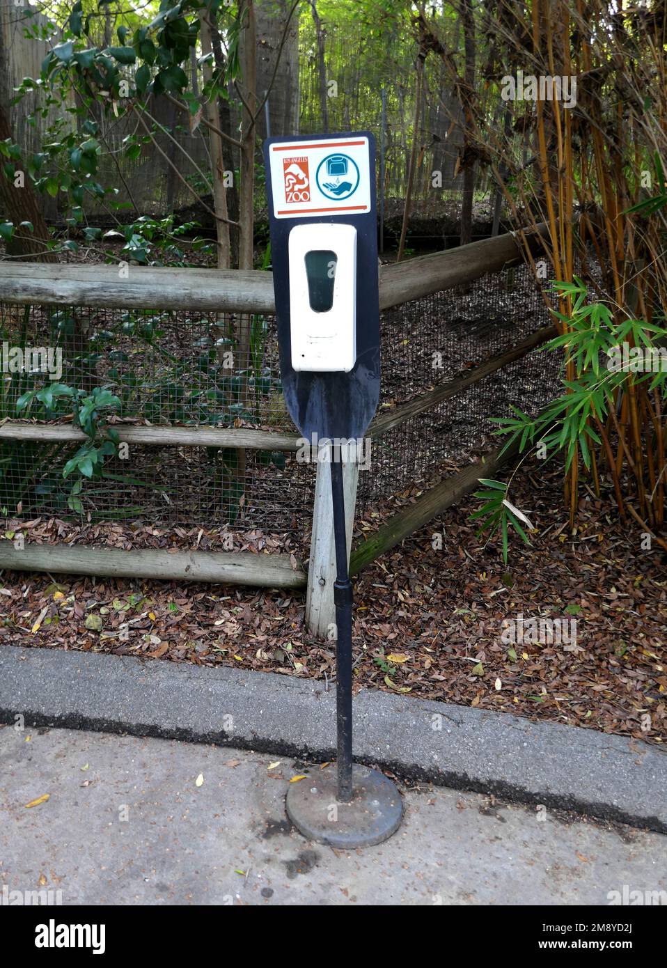 Los Angeles, California, USA 12th January 2023 Hand Sanitizer Station ...
