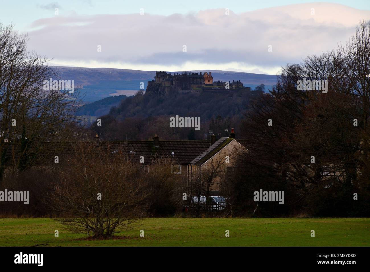 Stirling Castle from Bannockburn Stock Photo - Alamy