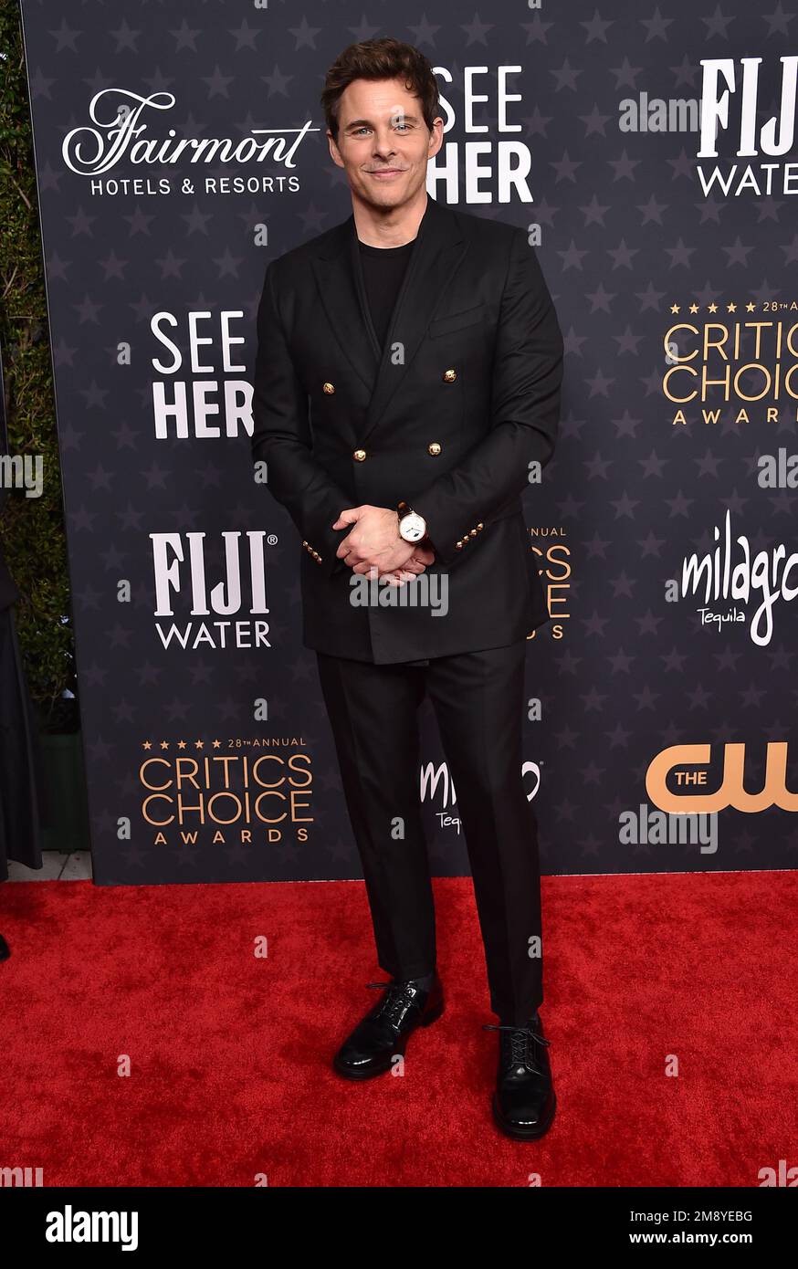 Los Angeles, USA. 15th Jan, 2023. James Marsden arriving at the 28th ...