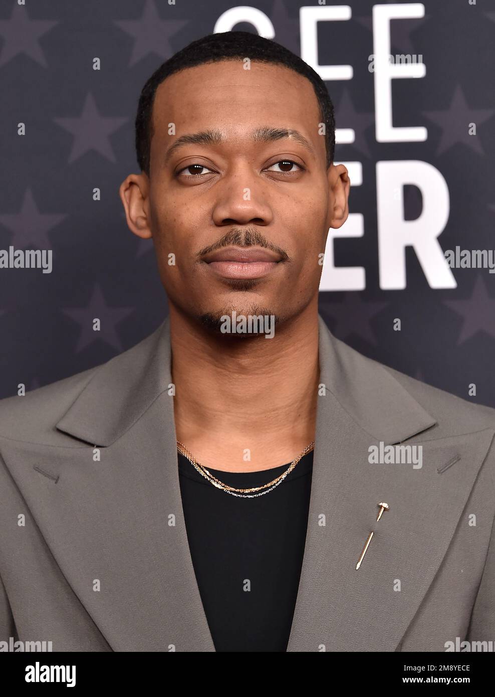 Los Angeles, USA. 15th Jan, 2023. Tyler James Williams arriving at the ...