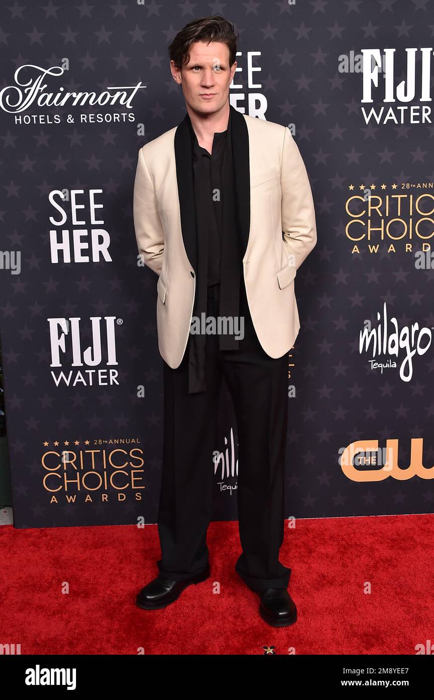 Los Angeles, USA. 15th Jan, 2023. Matt Smith arriving at the 28th ...