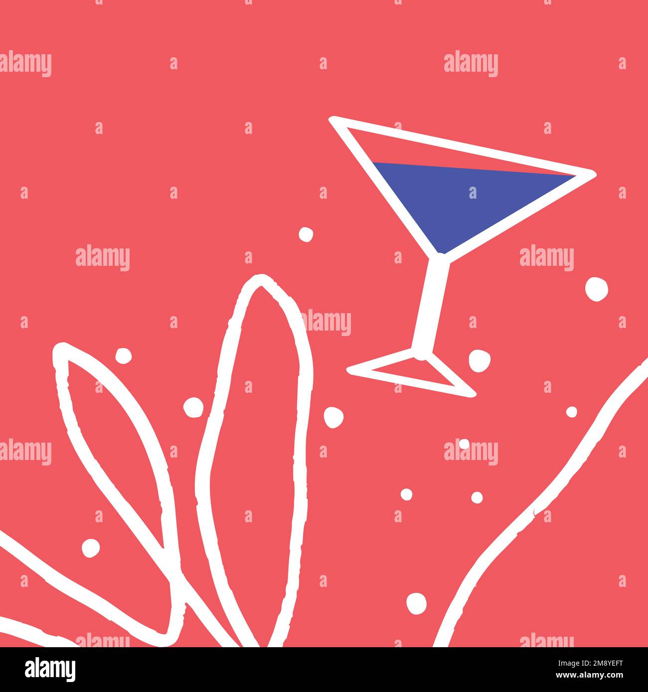 Tropical summer beach party wtih cocktail background design resource ...