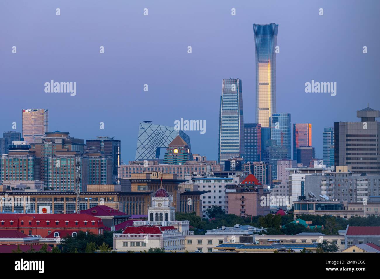 Beijing sunset city aerial hi-res stock photography and images - Alamy