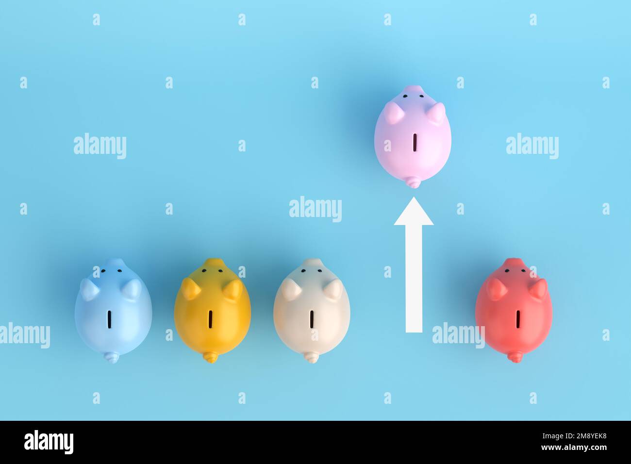 Successful startup in business. Financial competition and goal ...