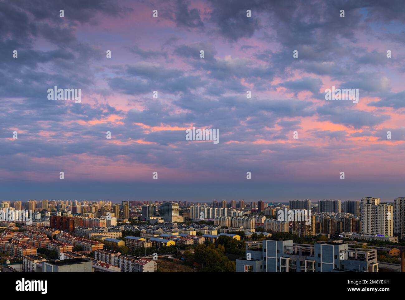 Beijing sunset city aerial hi-res stock photography and images - Alamy