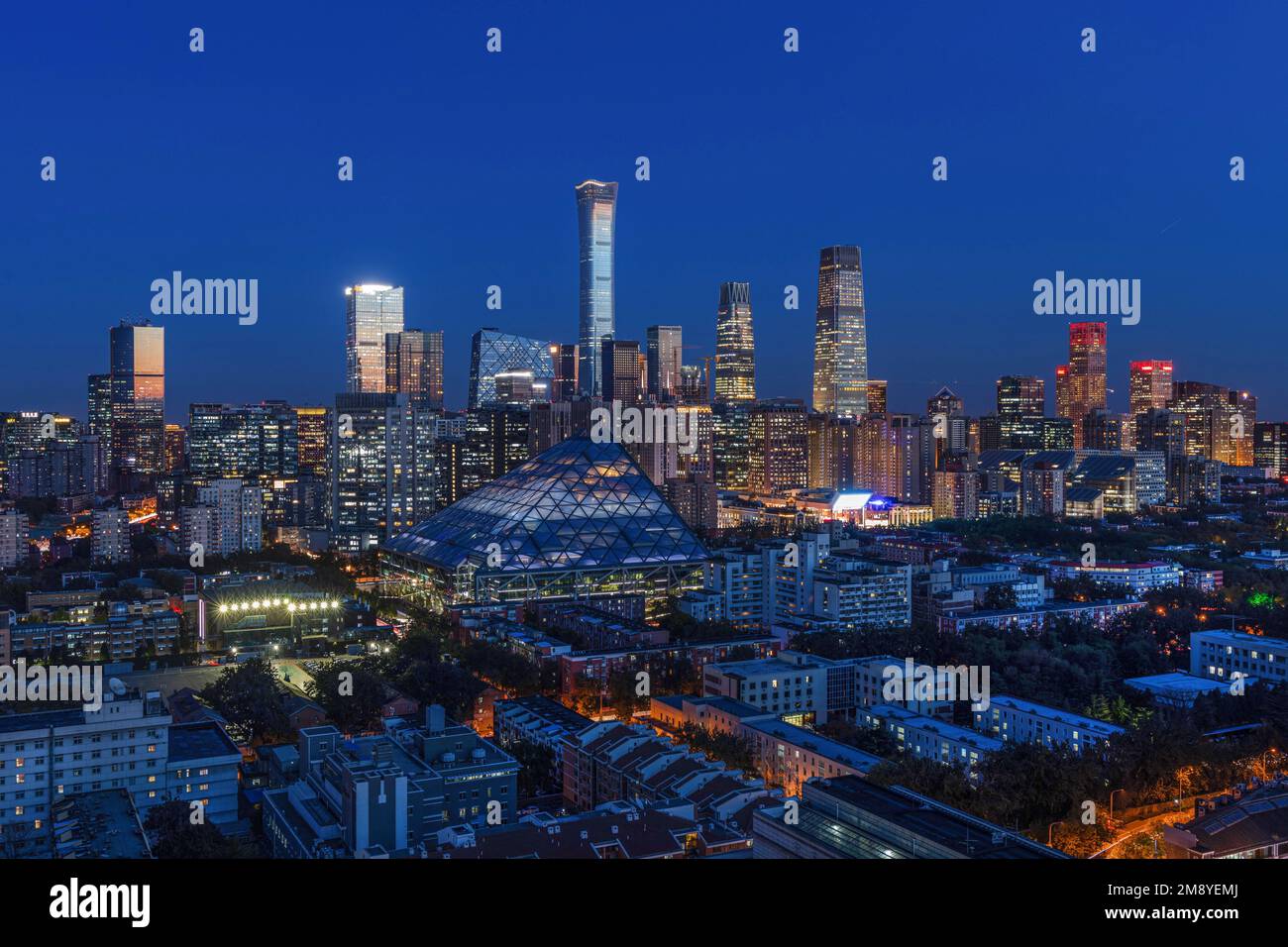 Beijing sunset city aerial hi-res stock photography and images - Alamy