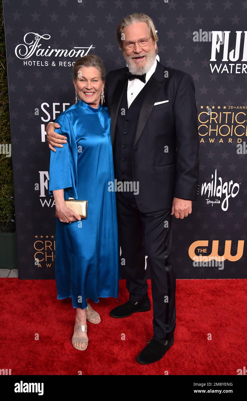 Los Angeles, USA. 15th Jan, 2023. Jeff Bridges and Susan Bridges ...
