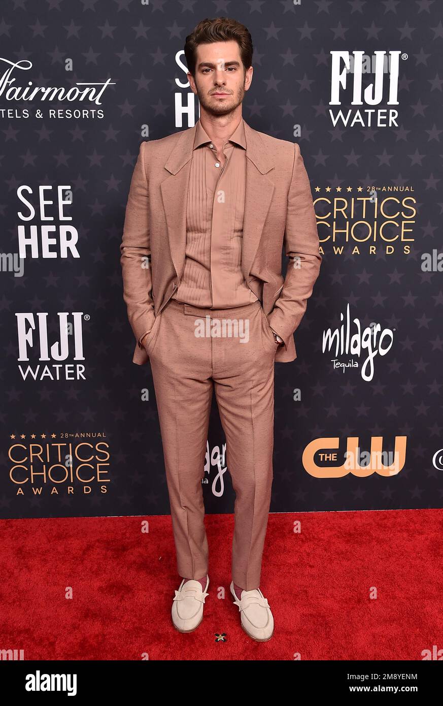 Los Angeles, USA. 15th Jan, 2023. Andrew Garfield arriving at the 28th ...