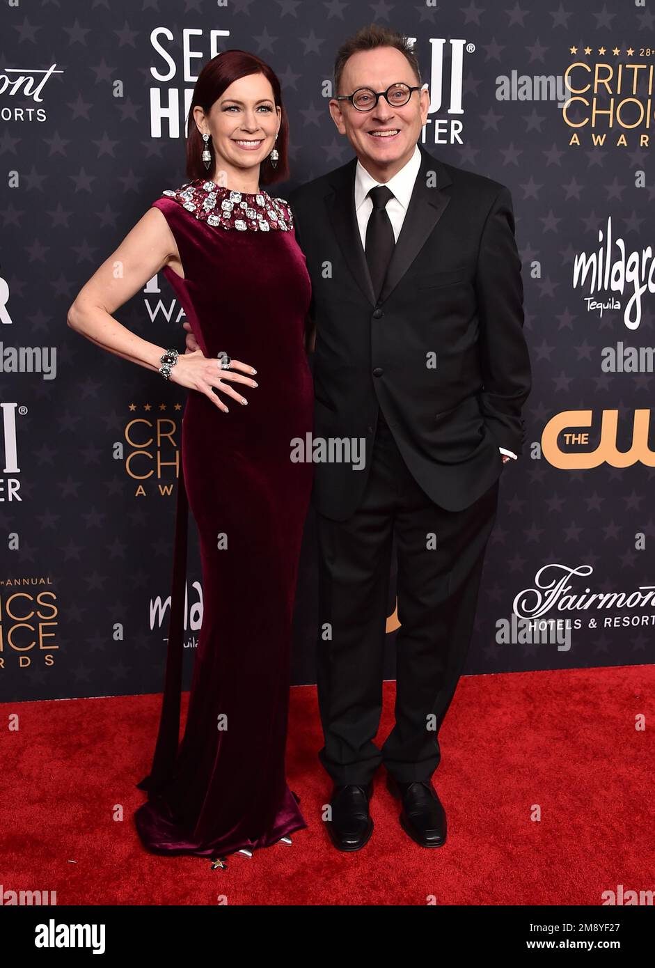 Los Angeles, USA. 15th Jan, 2023. Carrie Preston and Michael Emerson arriving at the 28th Annual ...