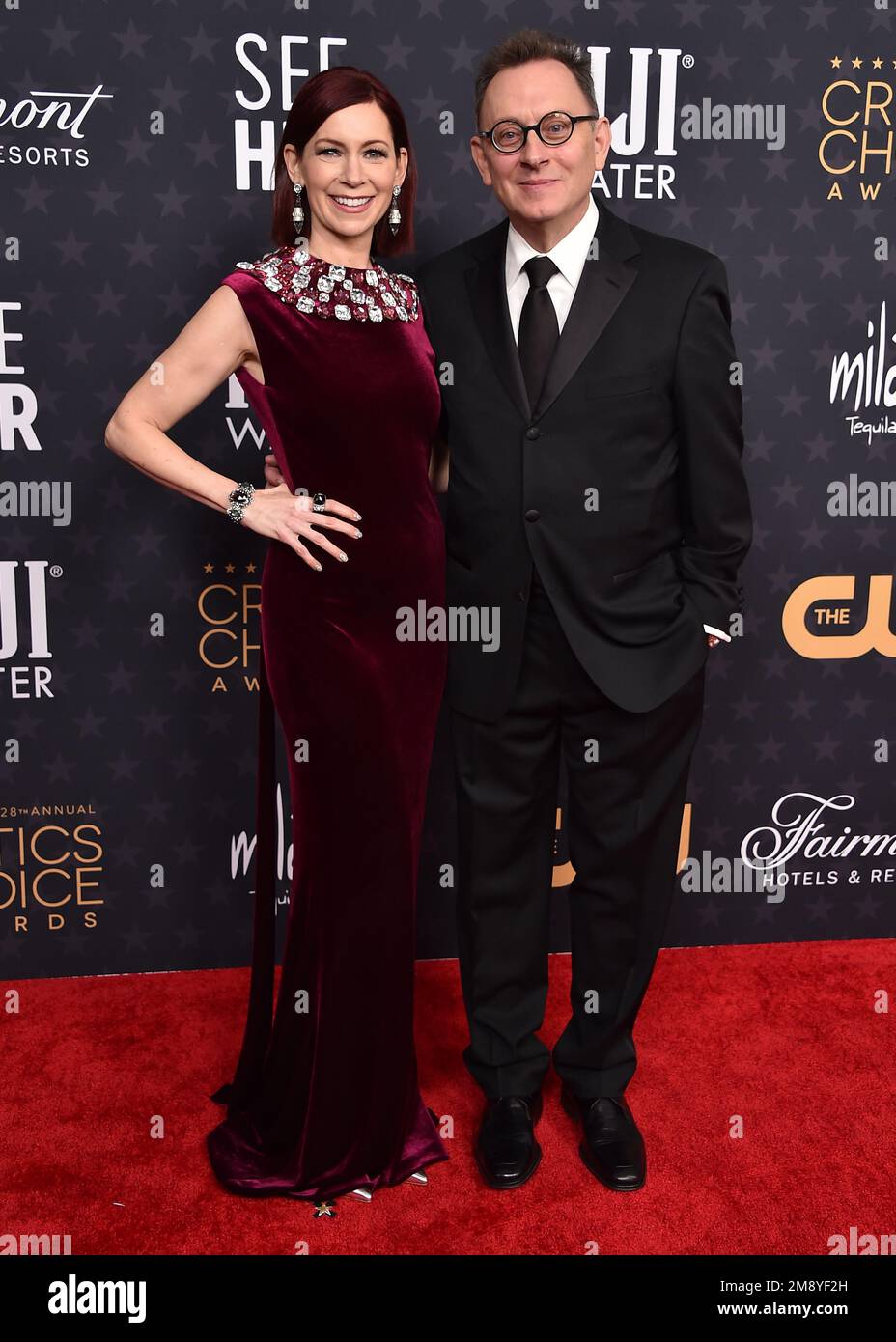 Los Angeles, USA. 15th Jan, 2023. Carrie Preston and Michael Emerson arriving at the 28th Annual ...