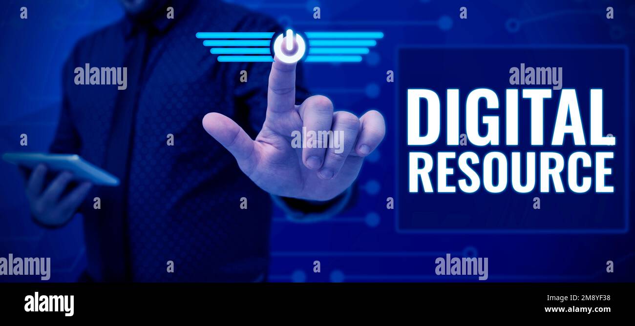 Inspiration showing sign Digital Resource. Business concept content that distributed digitally ...