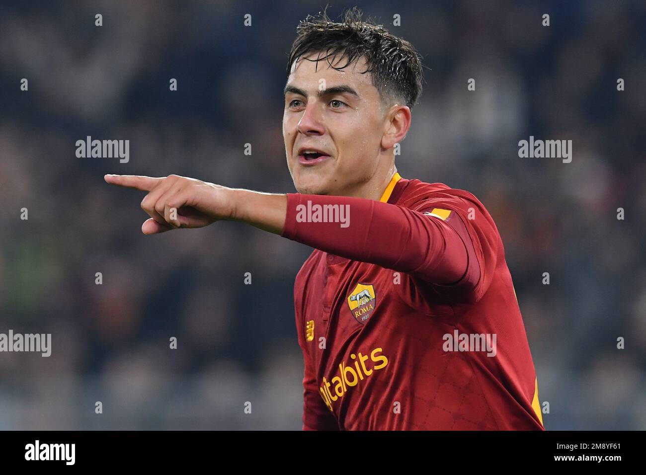 Rome, Italy. 15th Jan, 2023. Paulo Dybala of AS Roma celebrating after ...