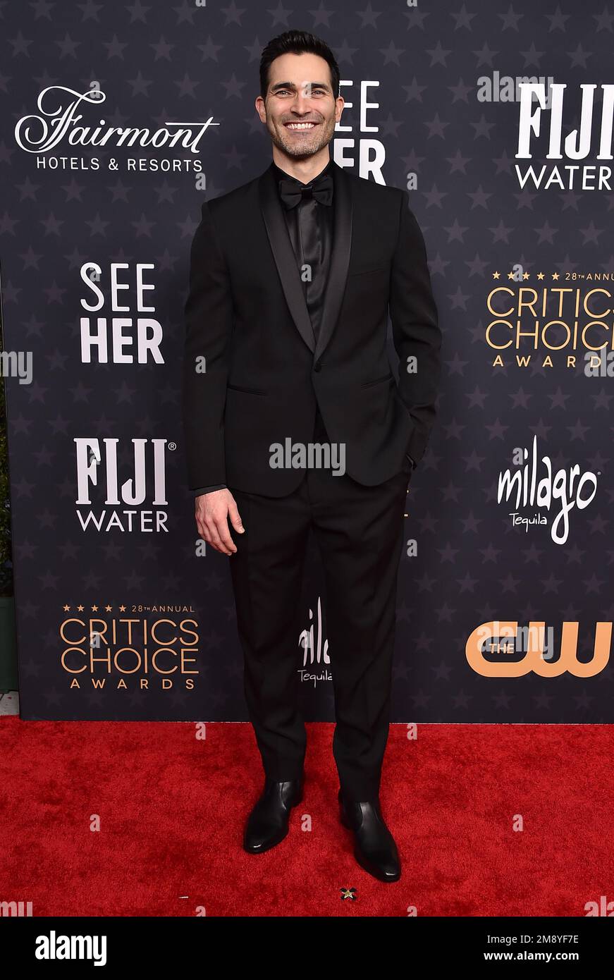 Los Angeles, USA. 15th Jan, 2023. Tyler Hoechlin arriving at the 28th Annual Critics Choice ...