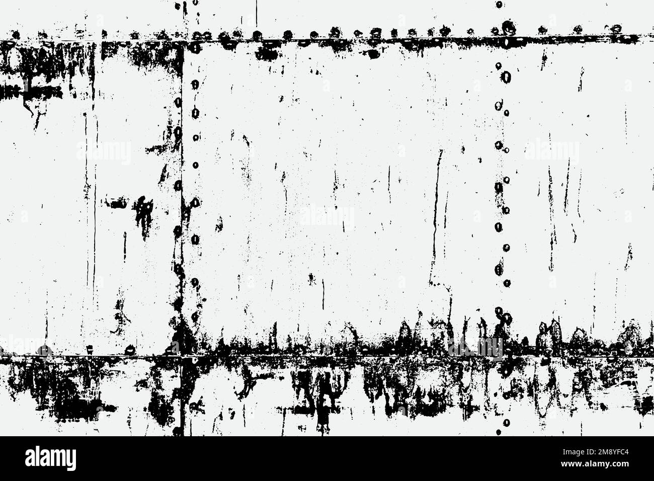 rusty iron texture background in black and white color EPS vector ...