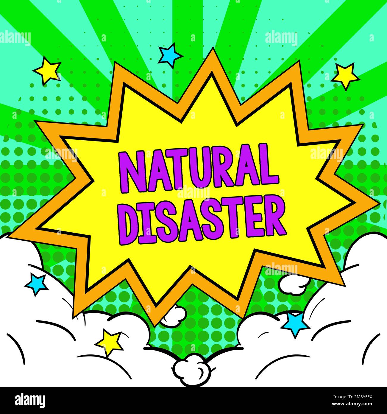 Hand writing sign Natural Disaster. Word for occurring in the course of ...