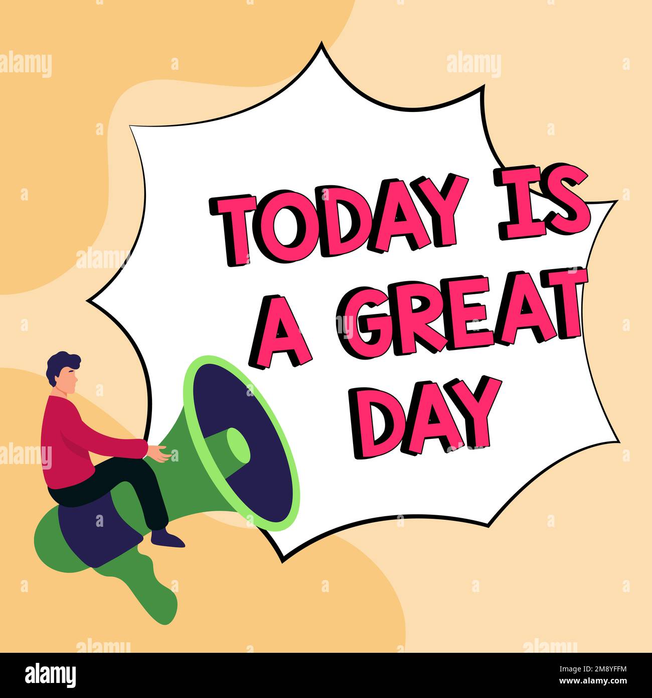 Text showing inspiration Today Is A Great Day. Word for Enjoying the ...