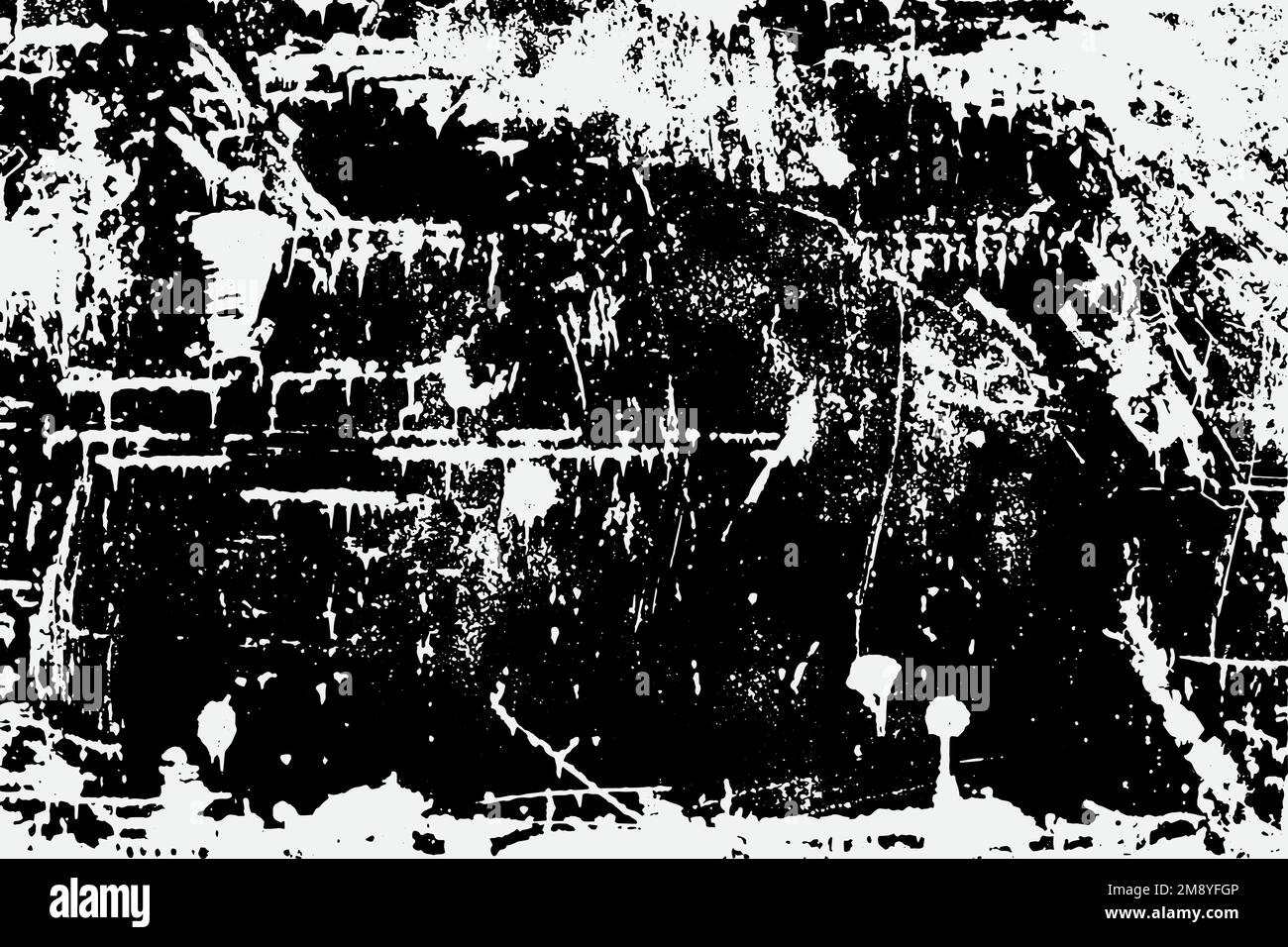 rusty iron texture background in black and white color EPS vector ...