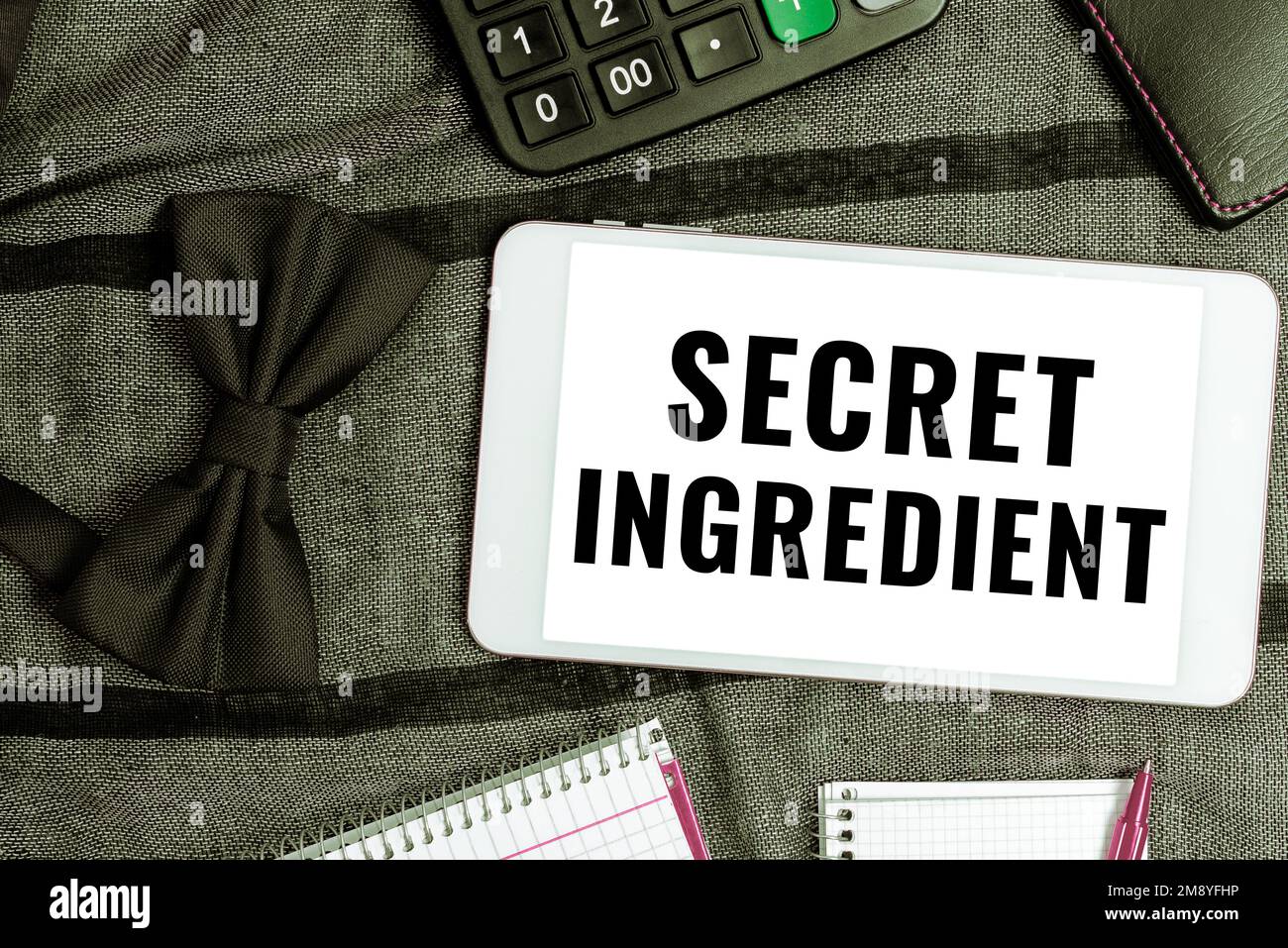 Sign displaying Secret Ingredient. Conceptual photo special technique ...