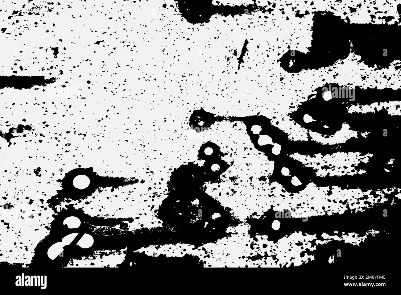 rusty iron texture background in black and white color EPS vector ...