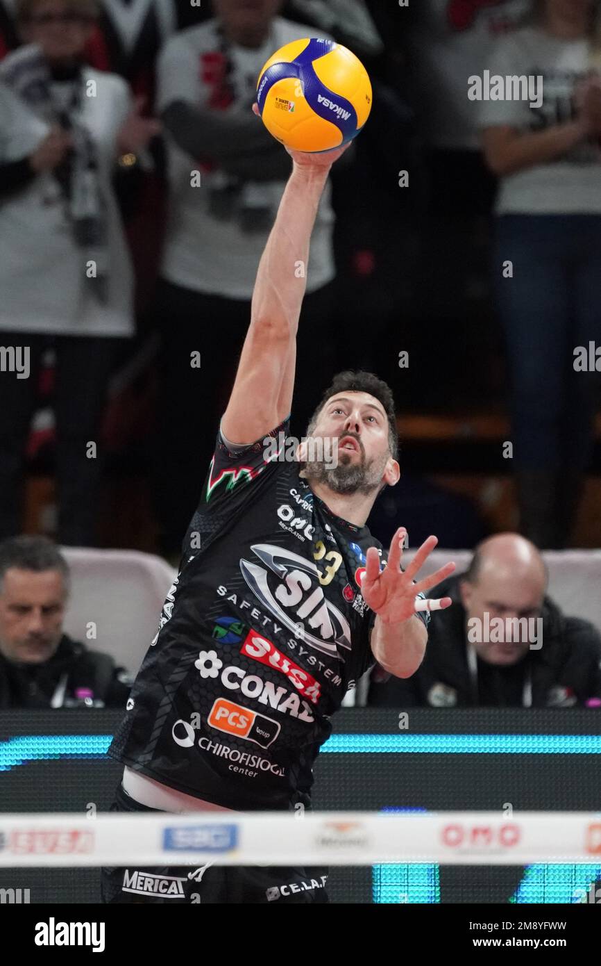 Pala Barton, Perugia, Italy, January 15, 2023, mengozzi stefano (n.23 ...