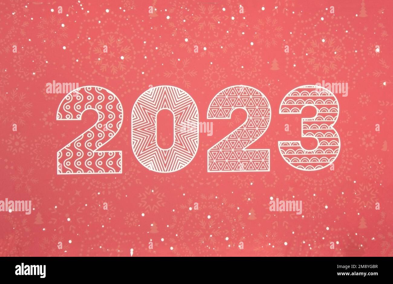 2023 New Year's card design background Stock Photo - Alamy