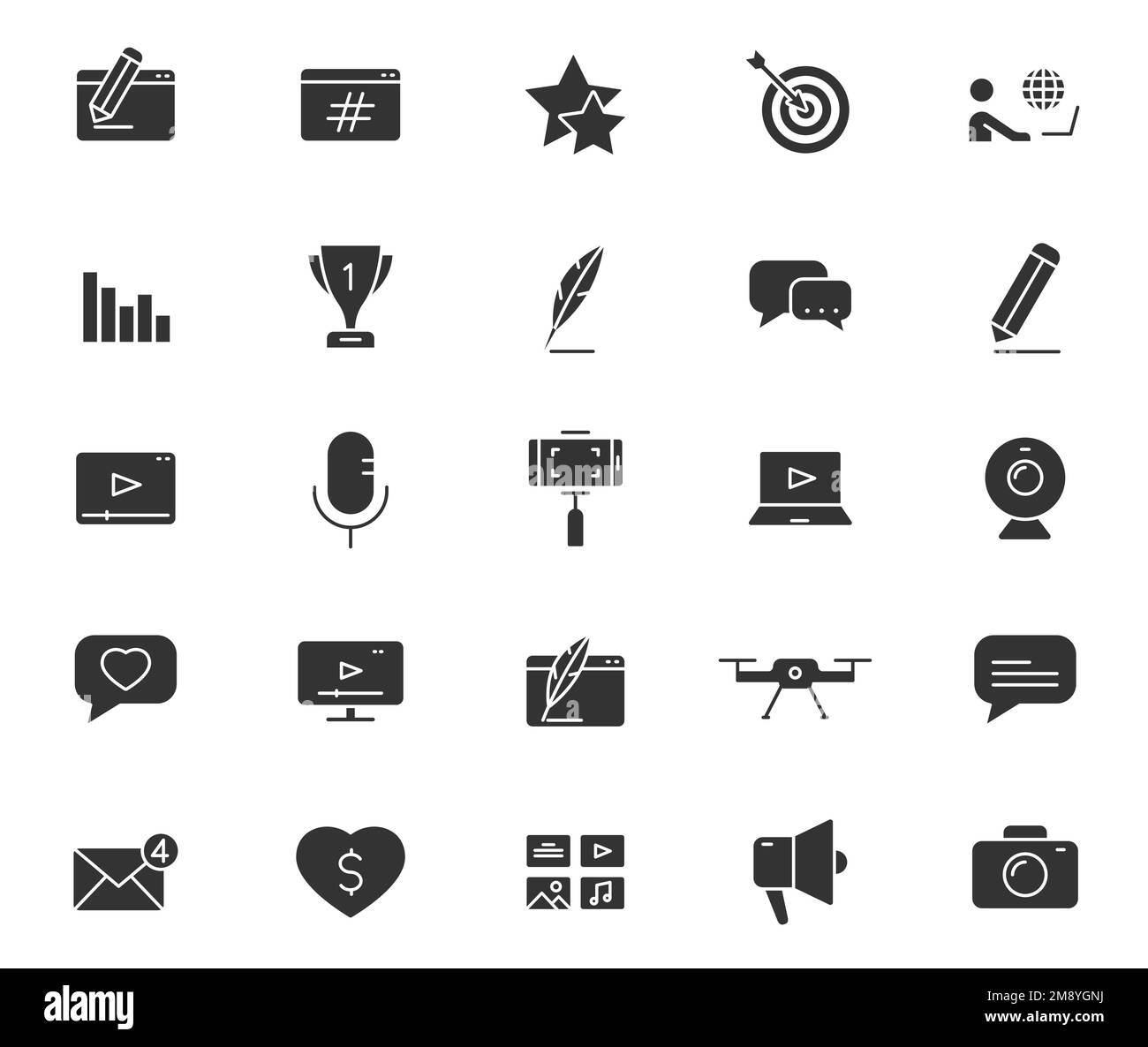 blog silhouette vector icons isolated on white Stock Vector Image & Art ... blog silhouette vector icons isolated on white Stock Vector Image & Art ...