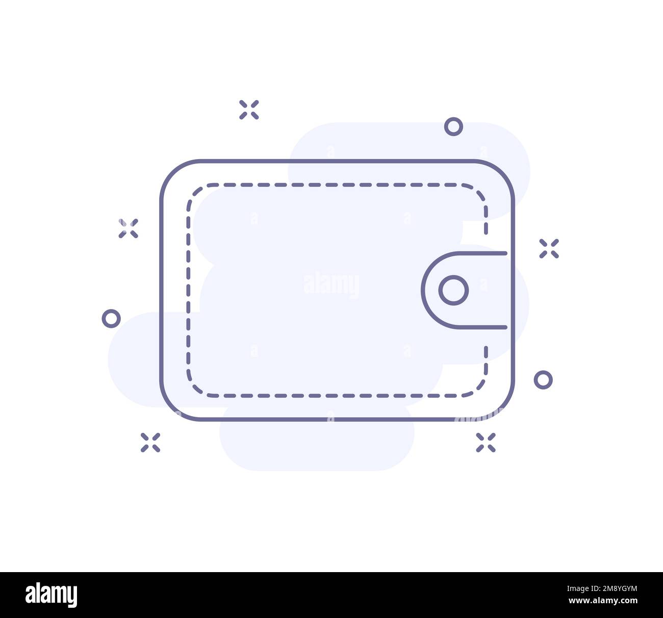 wallet outline vector illustration isolated Stock Vector Image & Art ...