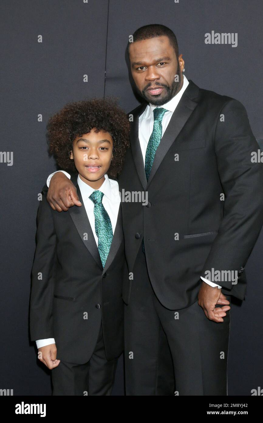 LOS ANGELES - JAN 5: Sire Jackson, Curtis Jackson at the "BMF" Season 2 ...
