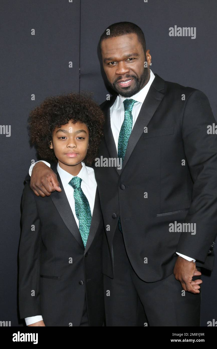 LOS ANGELES - JAN 5: Sire Jackson, Curtis Jackson at the "BMF" Season 2 ...