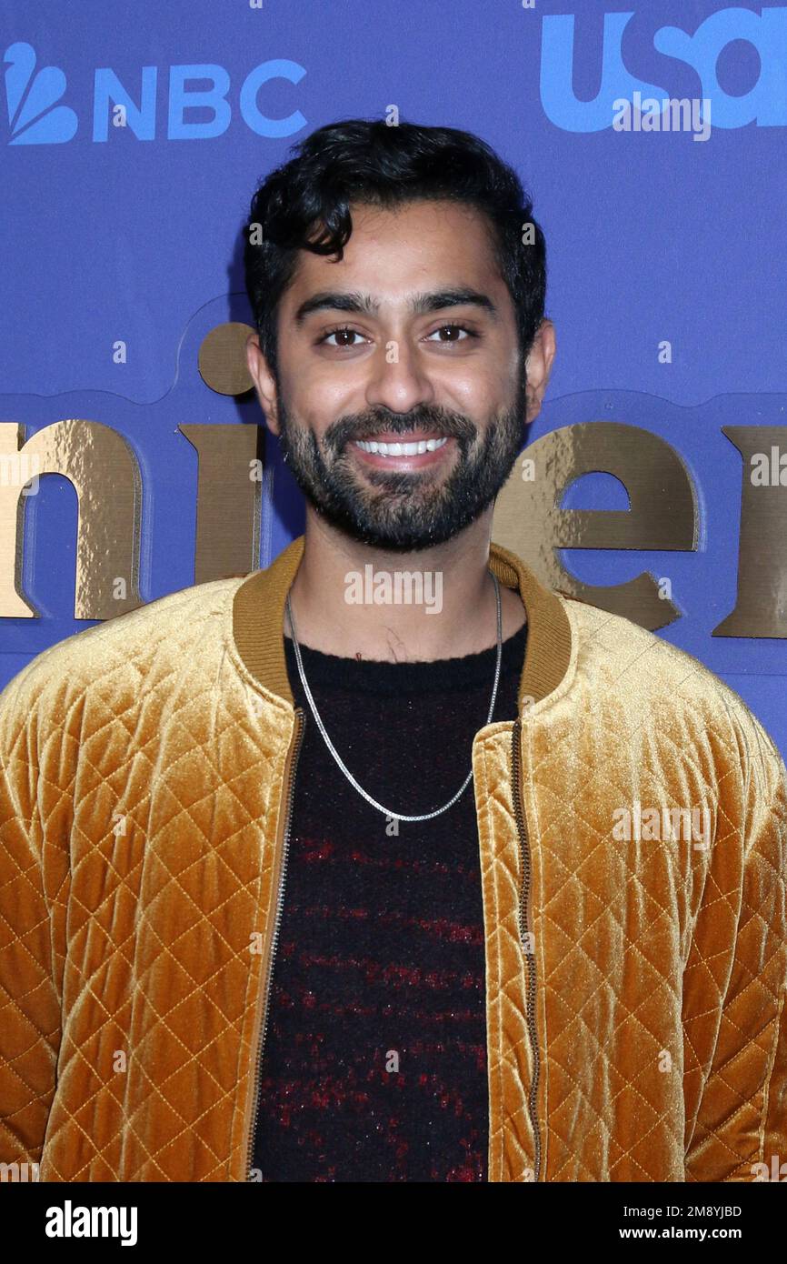 LOS ANGELES - JAN 15: Kapil Talwalkar at NBCUniversal Press Tour Red ...