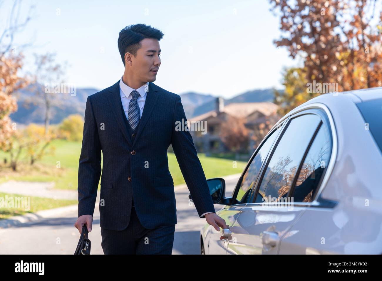 A young business man to work Stock Photo - Alamy