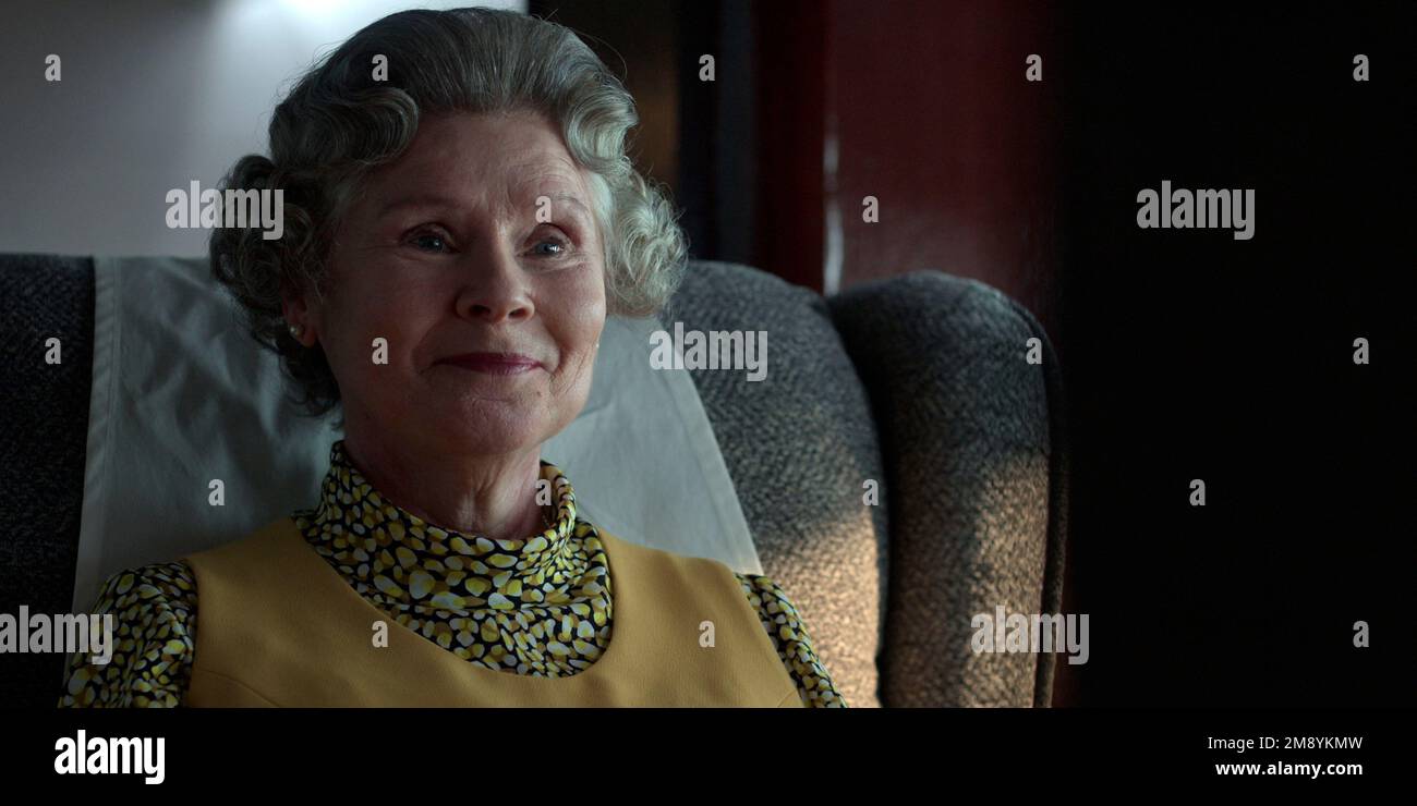 IMELDA STAUNTON in THE CROWN (2016), directed by PETER MORGAN. Credit ...