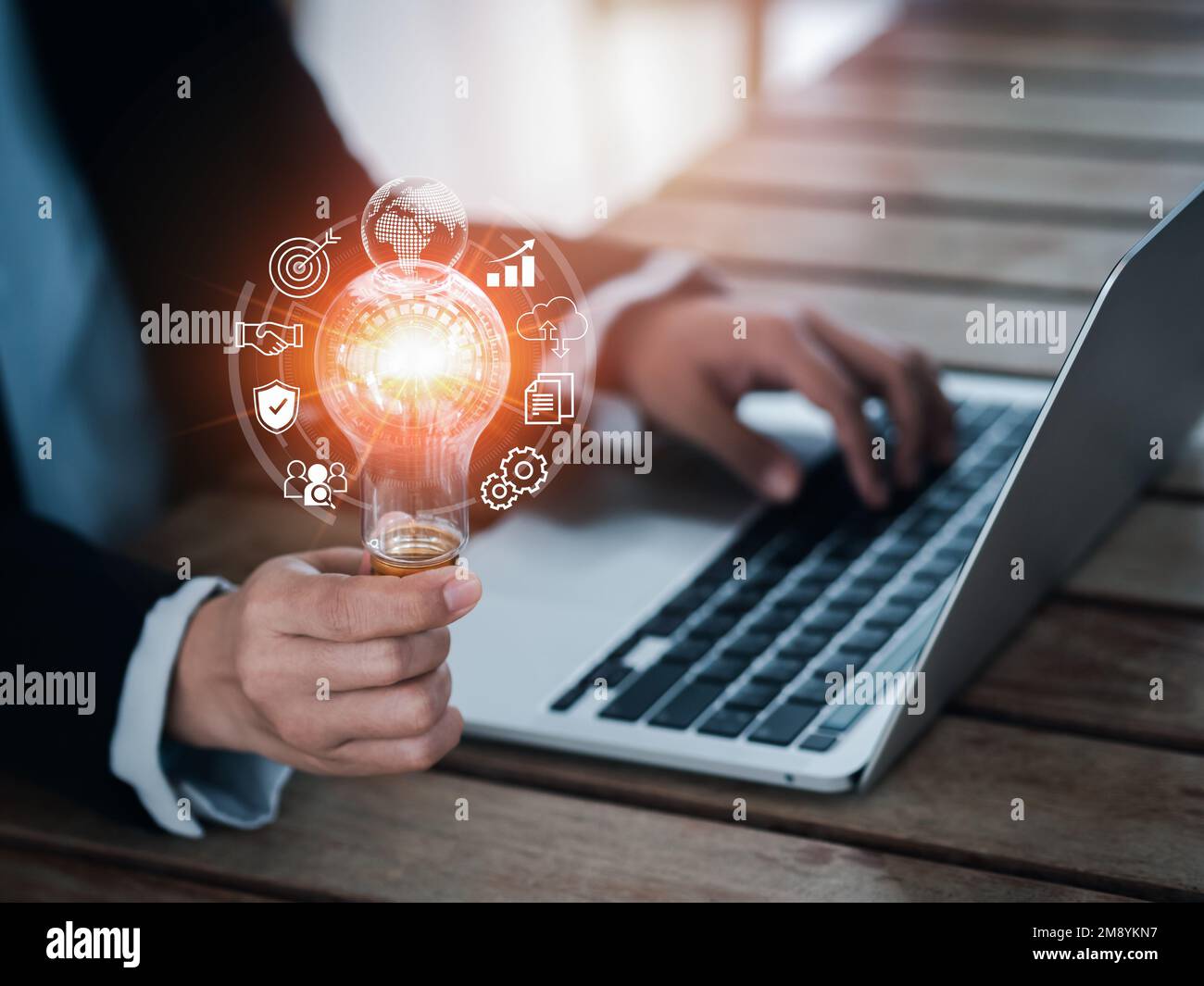 Business solution creativity and modern digital service management ...