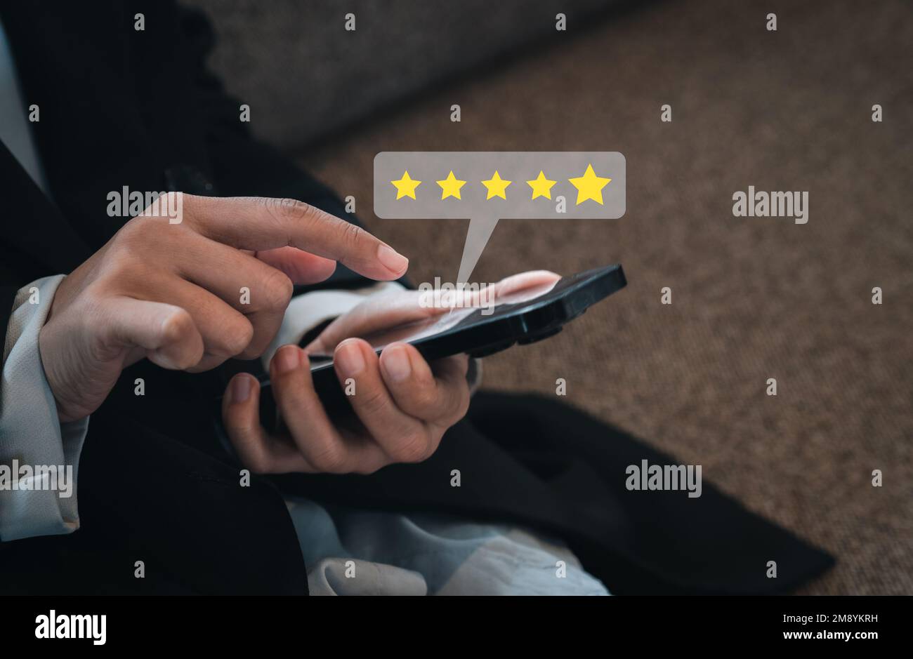 Customer review, satisfaction, feedback, survey concepts. The User ...