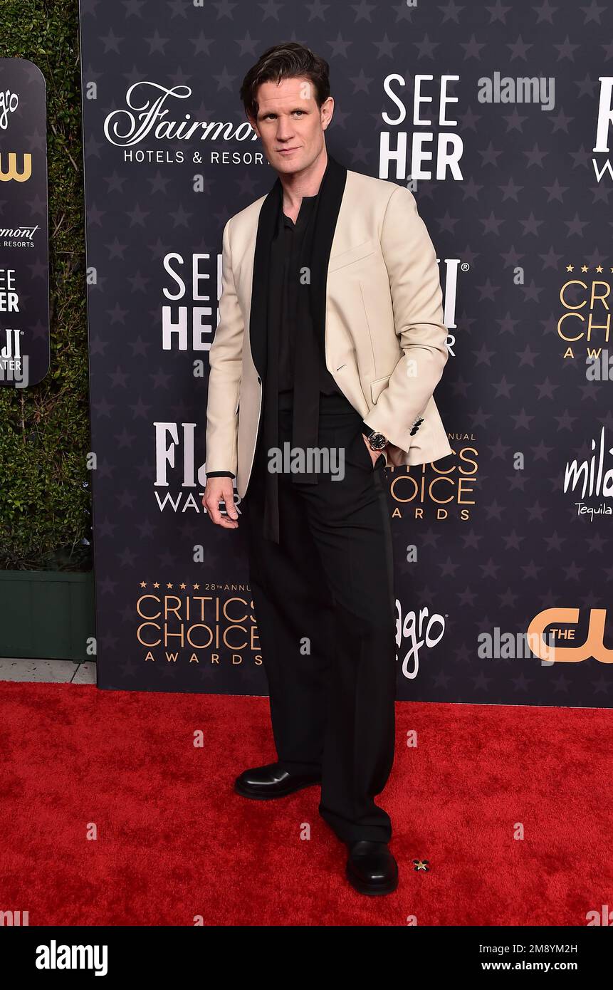 Los Angeles, USA. 15th Jan, 2023. Matt Smith arriving at the 28th ...