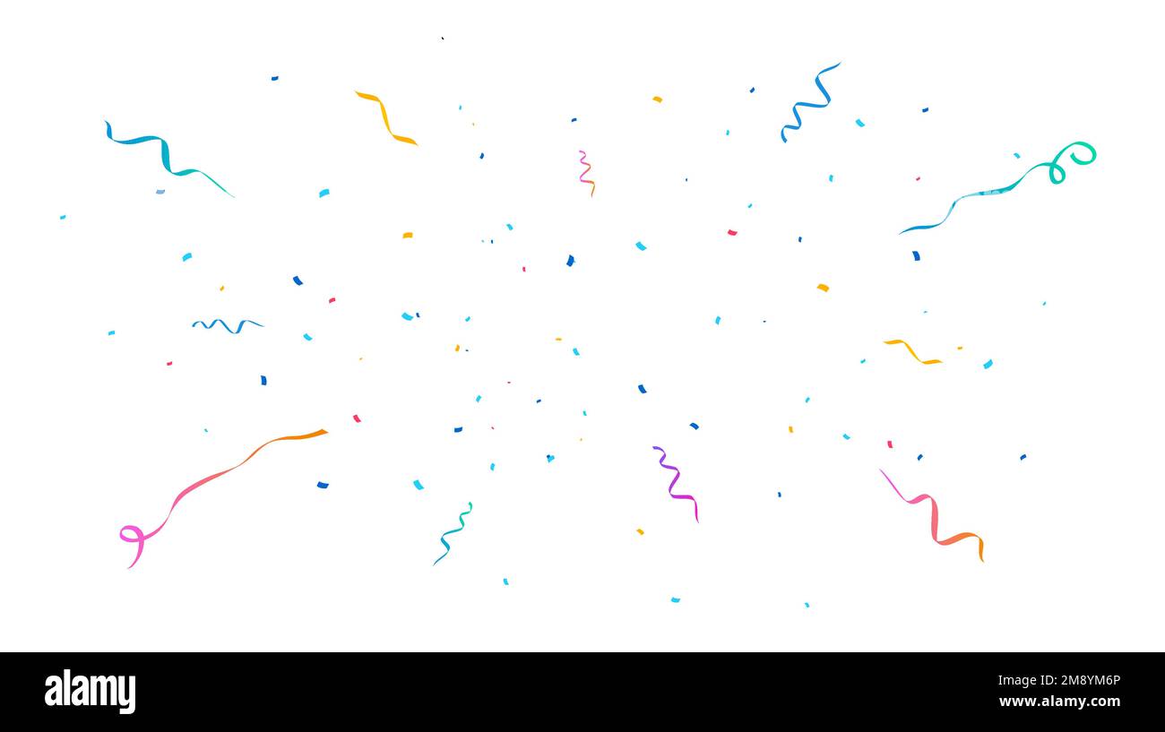 Confetti Background. Festive Backdrop. Party Design With Colorful ...