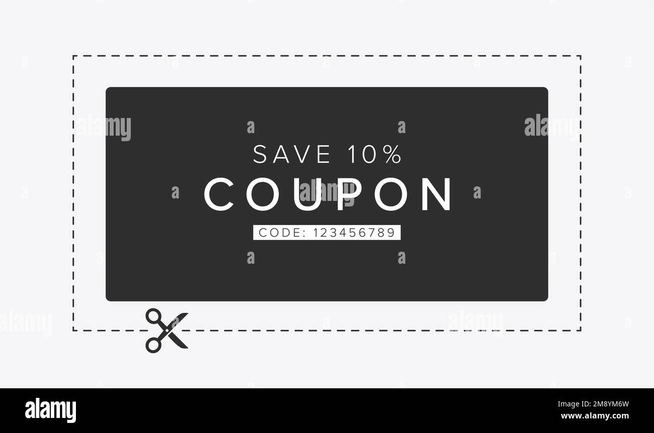 Coupon Discount. Vector Gift Voucher Isolated Stock Vector Image & Art ...